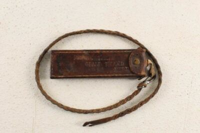 Antique Cowboy Rancher Leather Knife Tool Case & Riata Rawhide Tharp ...