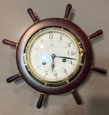 Vintage German Schatz Royal Mariner Ship Wheel Clock Nautical | eBay