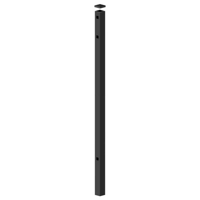 Barrette Outdoor Living Gate Fence Post 2.5" x 2.5" x 106" Metal ...