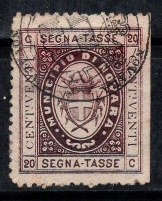 Novara - Used 100% Italy municipal revenues 20 cents. Tax Markers | eBay