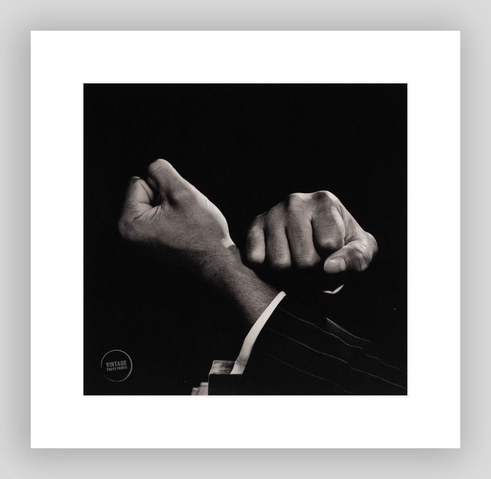 VTG Yousuf Karsh Print Muhammad Ali Hands Engraving Art Portrait 1970 ...