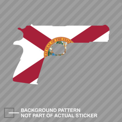 Florida Flag 1911 Sticker Decal Vinyl FL 2a gun rights molon labe pro ...
