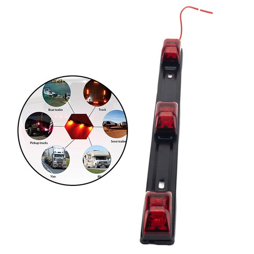 ID Light Bar Red Bright Led ID Bar Waterproof for Rear and Side of ...