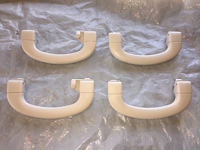 FIAT GRANDE PUNTO BEIGE ROOF GRAB HANDLE SET FRONT BACK LEFT RIGHT IN ...