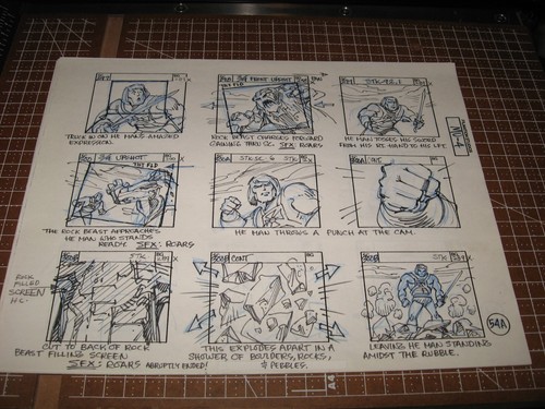 Heman Original Storyboard "Diamond Ray of Disappearance" page #54A | eBay