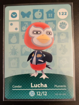 Lucha - 122 - Series 2 - Authentic Animal Crossing Amiibo Card | eBay