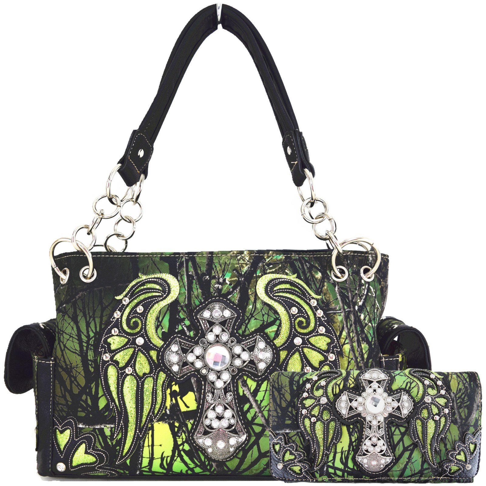 Camouflage Cross Western Purses Country Handbags Women Shoulder Bags ...