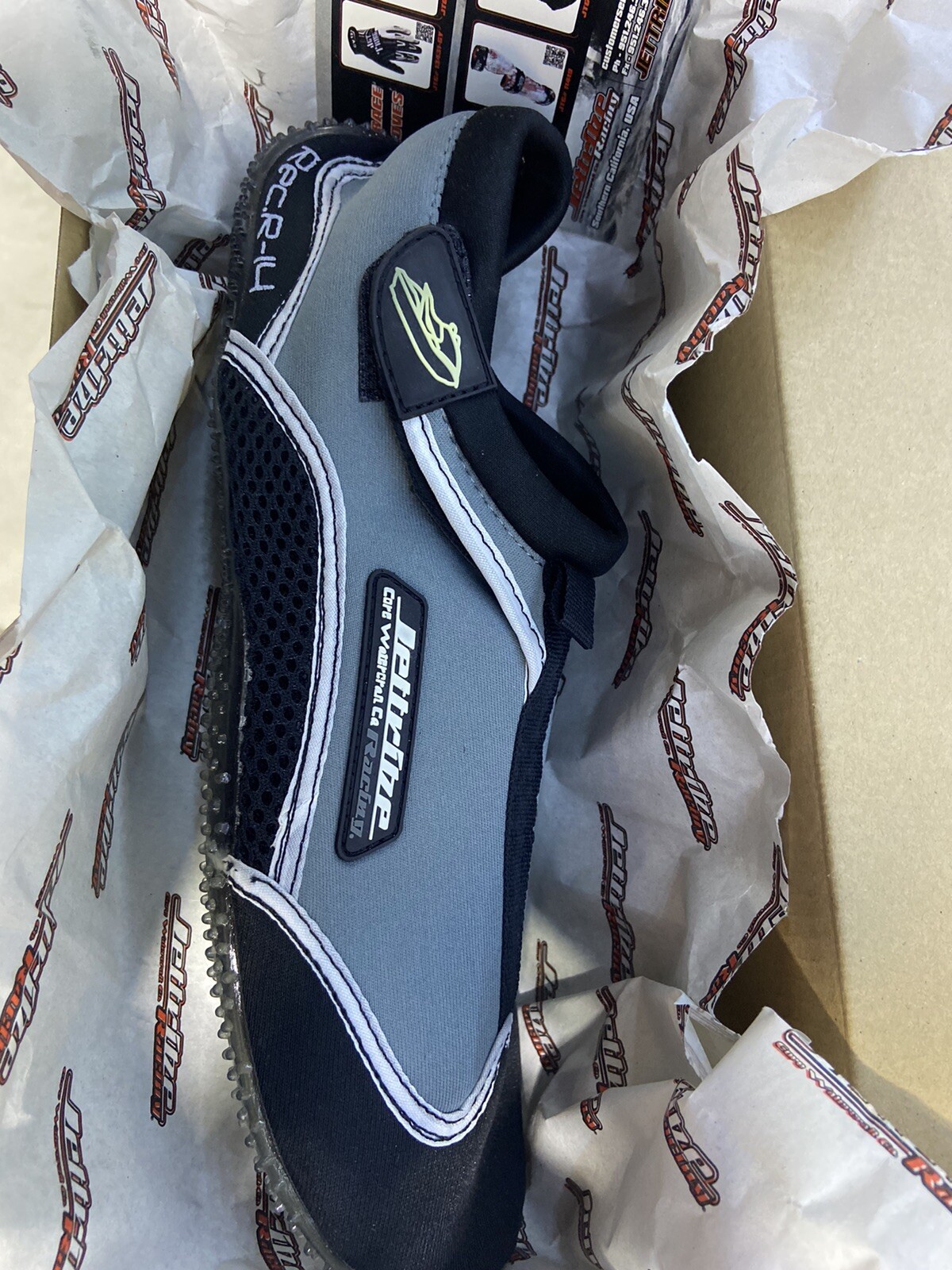 JETTRIBE WATERCRAFT JETSKI SHOES BOOTIE GRAY/BLACK SIZE 9 | eBay