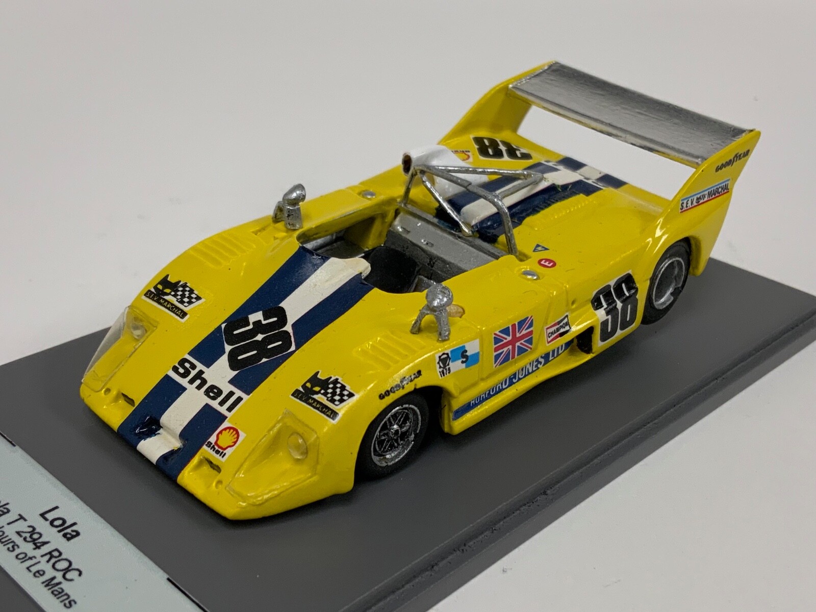 1/43 MRE Models of Lola Ford T294 car #38 from 1975 24 Hours of LeMans ...