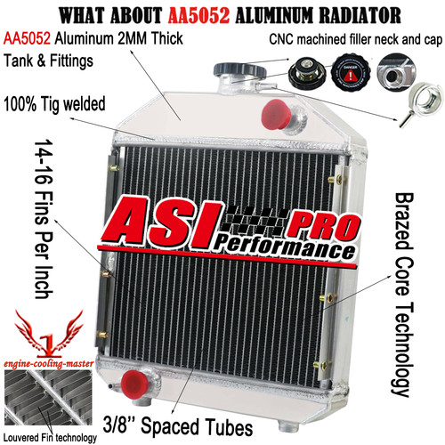 Aluminum 2 Row Radiator Fit For Yanmar Tractor 240 1700 2000 YM240 ...