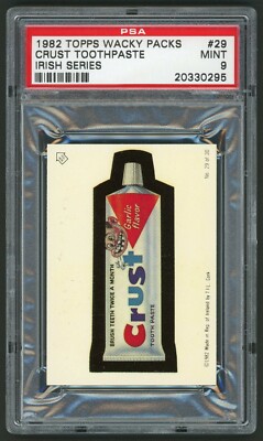 1982 / 85 Topps Wacky Packages Sticker Irish Series #29 Crust ...