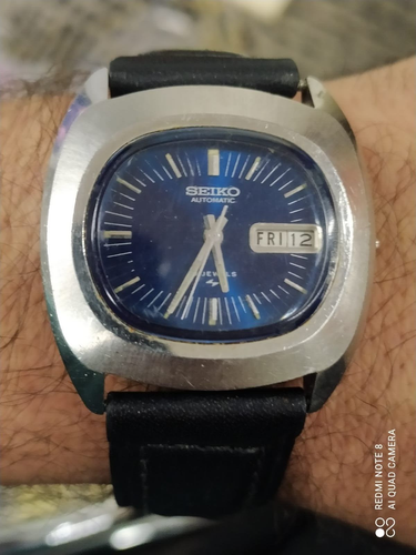Vintage Seiko Automatic 7006-5000 Day/Date 19J Wristwatch Blue Dial ...