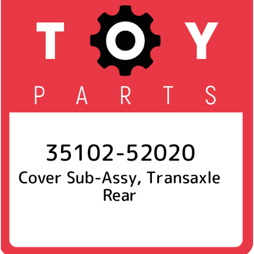 35102-52020 Toyota Cover sub-assy, transaxle rear 3510252020, New ...