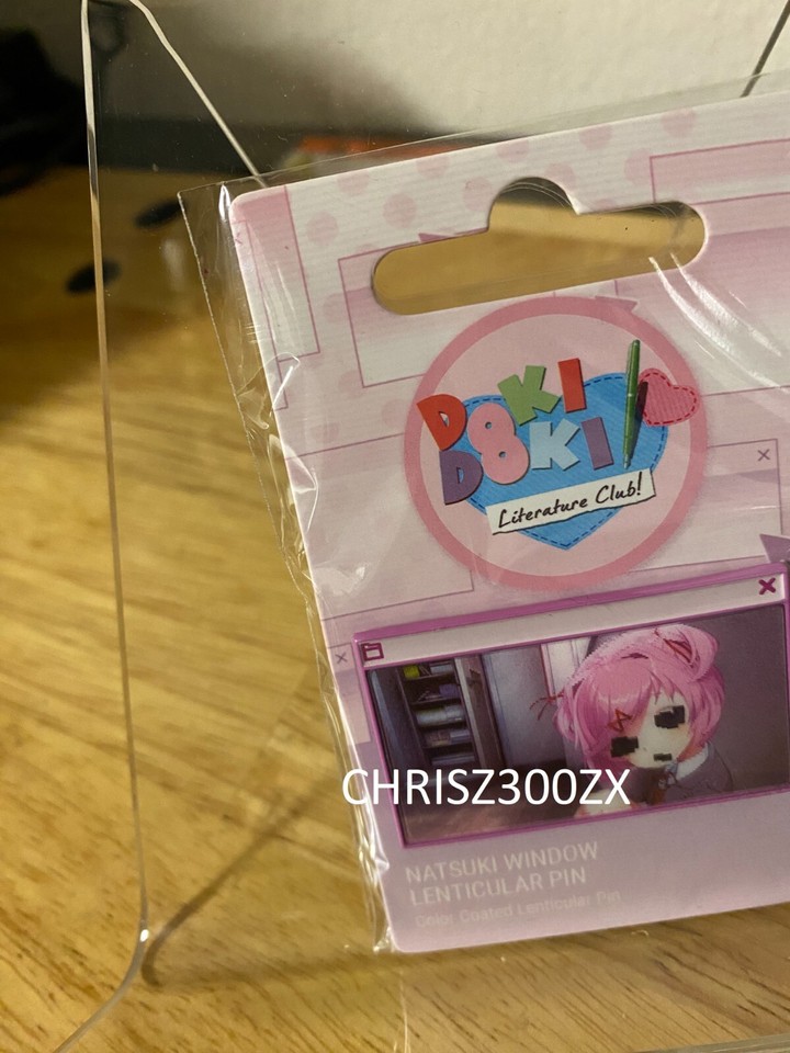 Doki Doki Literature Club Natsuki Lenticular Window Enamel Figure Pin ...