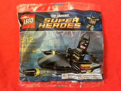 LEGO DC Super Heroes BATMAN JETSKI POLYBAG 30160 NEW SEALED Minifigure ...
