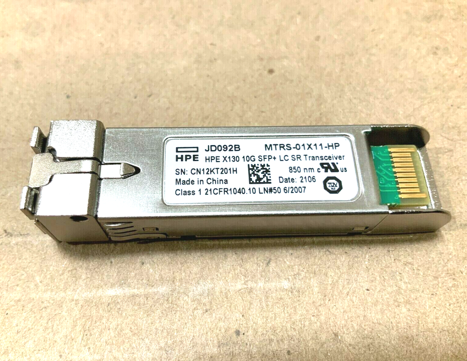 HPE X130 SFP+ Transceiver Module (LC) JD092B ️️ ️️ New Open Box | eBay