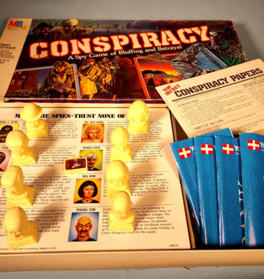 Vintage CONSPIRACY Board Game Milton Bradley 1982 Excellent Condition ...