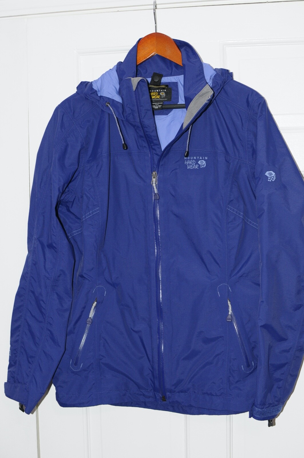 Mountain Hardwear Rain Jacket Women Size M Hooded Long | eBay