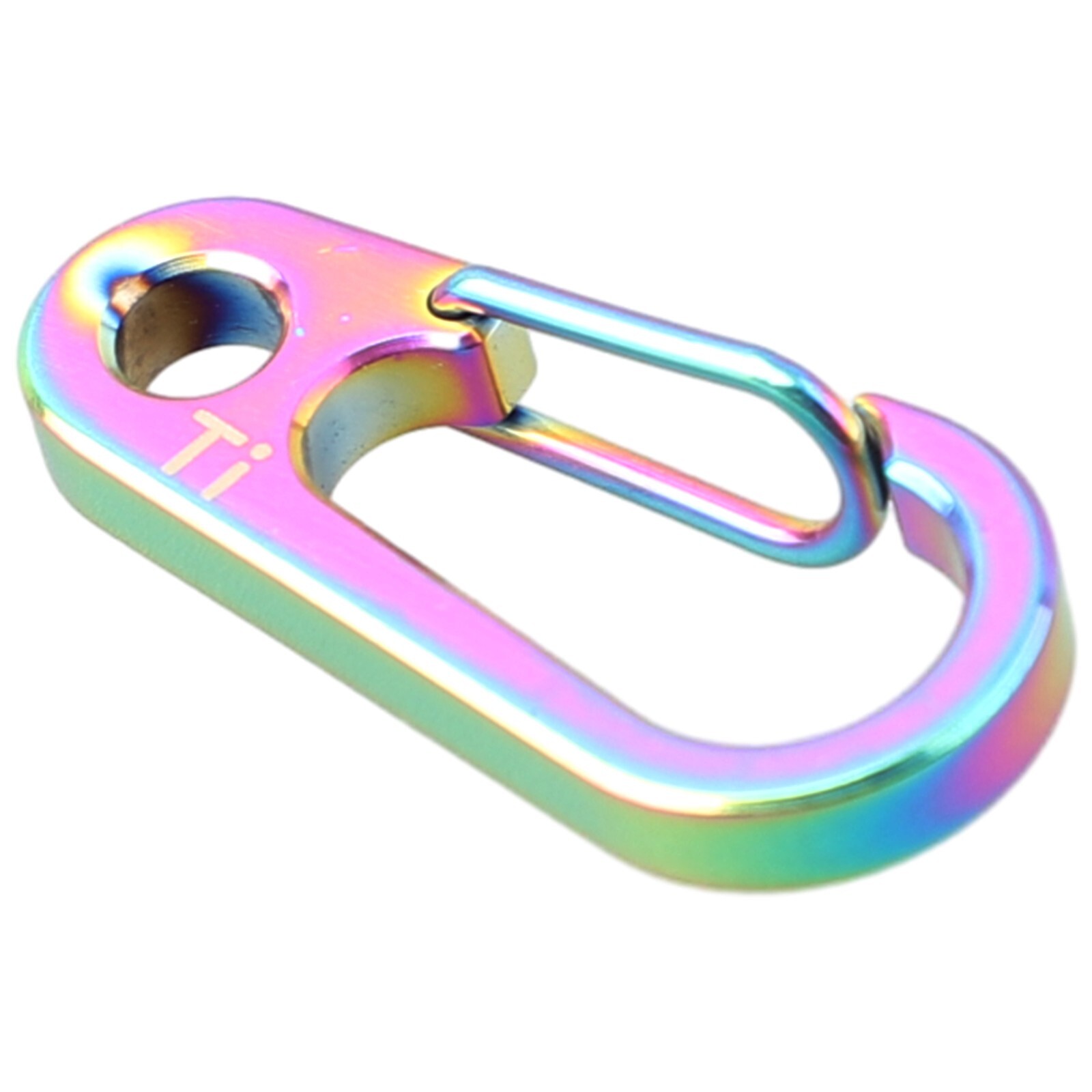 1pc D Shaped Titanium Alloy Outdoor Mountain Rock Climbing Key Chain ...