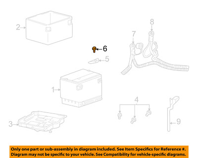 GM OEM Battery-Hold Down Bracket Clamp Tie Bolt 11516700 | eBay