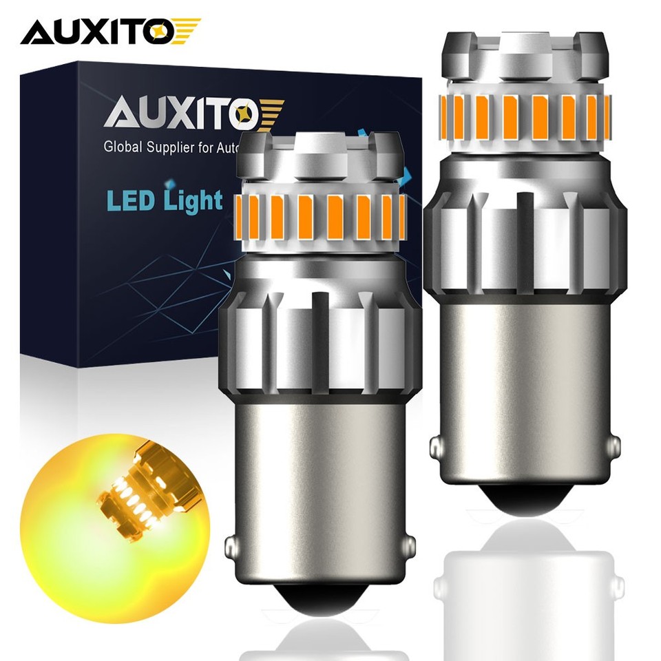 2x LED BA15S 23 SMD RED AMBER 1156 WHITE Brake Reverse Light Bulb Globe ...