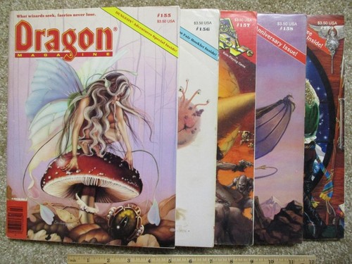 TSR Dragon Magazine #155-159 1990 (Lot of 5 Magazines!) | eBay