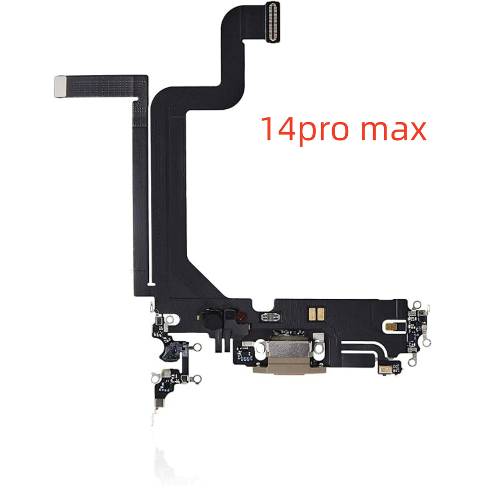 New Charging Port Microphone Interface Flex Cable Adapter For iphone 14 ...