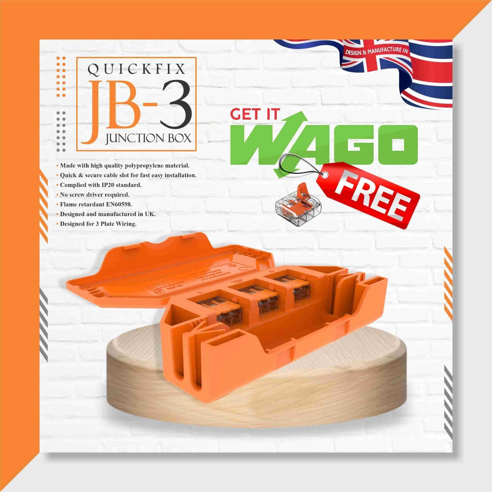 QuickFix JB3 Wago junction 221 box (FREE WAGO) | eBay