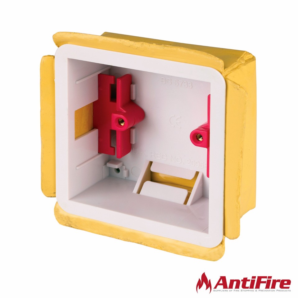 Firespan Single Electrical Socket Intumescent Putty Pads - 170mm x ...