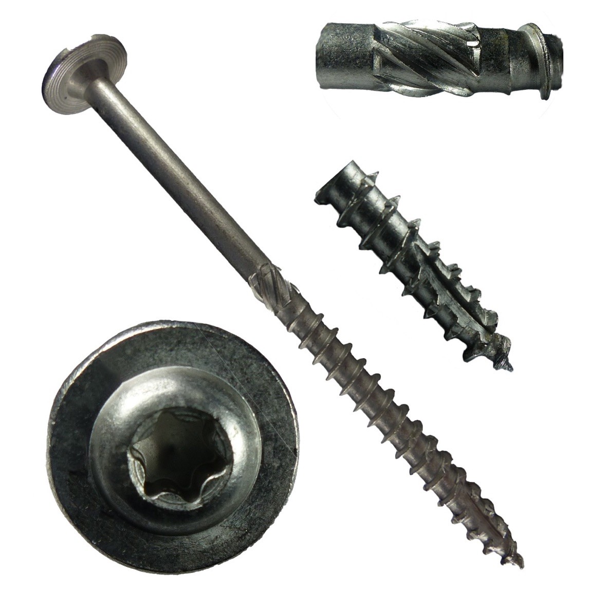 STAINLESS STEEL CONSTRUCTION LAG SCREWS SCTX: T30 Torx / Star Drive ...
