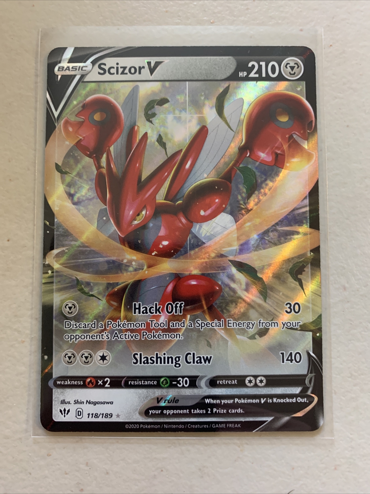 Scizor V 118/189 Ultra-Rare Darkness Ablaze Pokemon NM | eBay