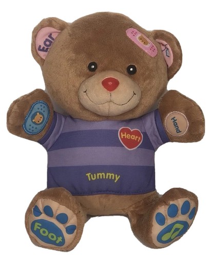 V Tech Care and Learn Talking Interactive Teddy Bear Plush Baby Toddler ...