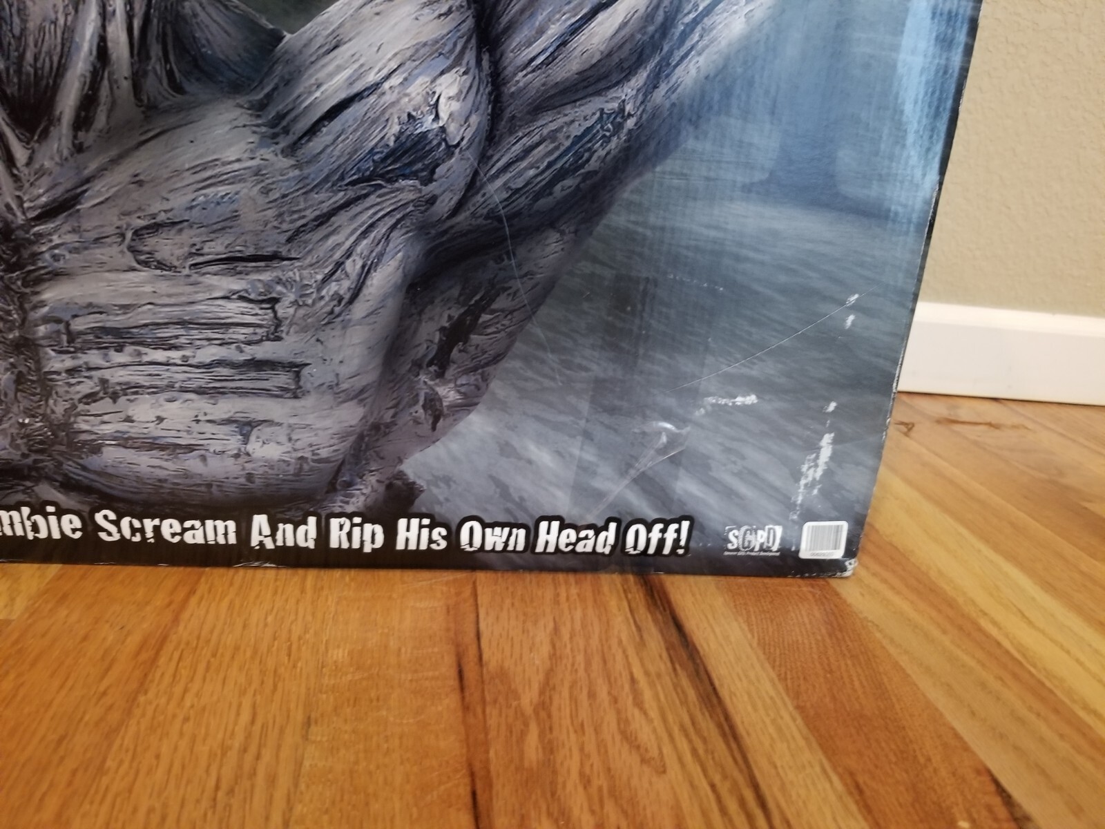 Retired! SPIRIT Halloween TORMENTED ZOMBIE +Screaming Sounds RIPS HEAD ...