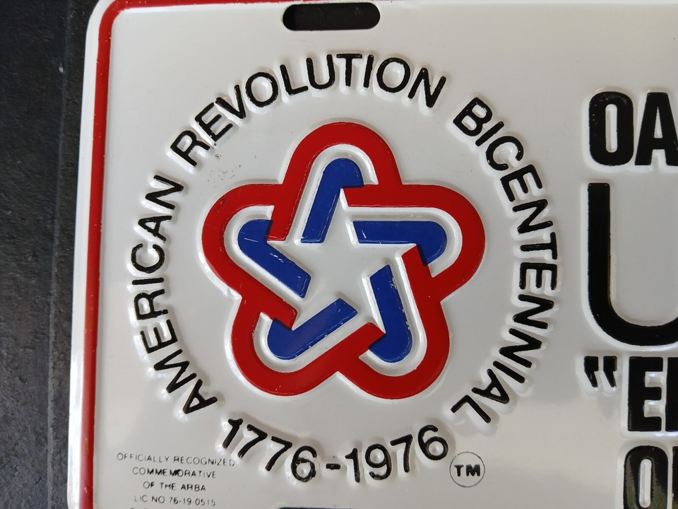 Bicentennial License Plate, Oak RIdge, TN, Energy Capital of the World ...