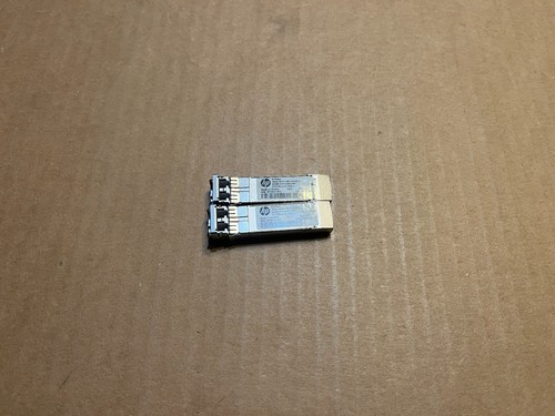 LOT OF 2 HPE 16GB SFP+ SW XCVR-E AFBR-57F5AMZ-HP3 E7Y09A TRANCEIVER L7 ...