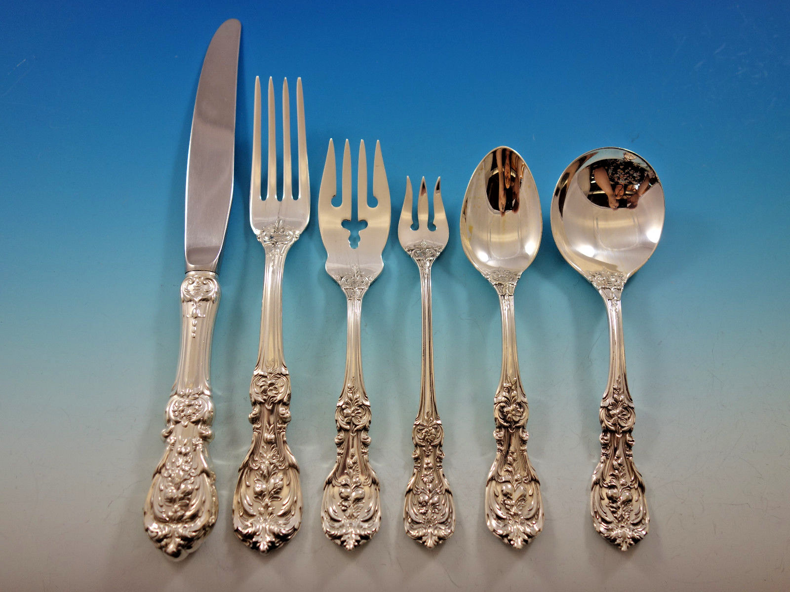 Francis I by Reed & Barton Sterling Silver Flatware Set for 24 Service ...