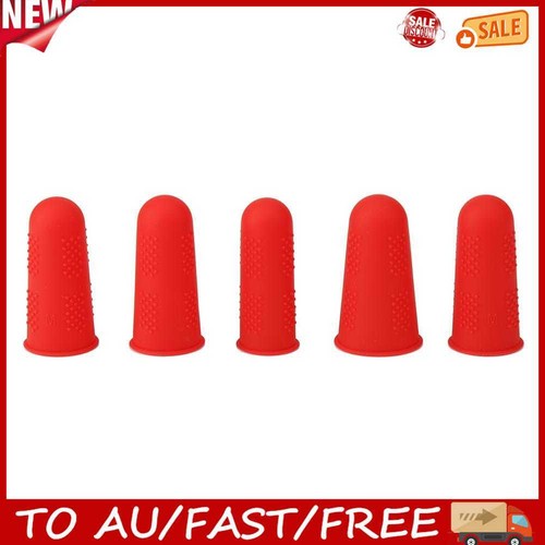 Anti-slip Hot Glue Gun Finger Caps Silicone Finger Cover Sleeve (Red ...