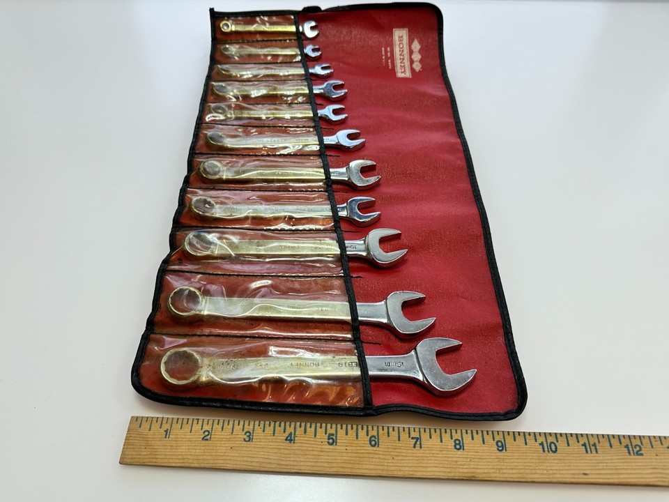 Bonney Tools USA Vintage Polished 11pc Short Metric 7mm-19mm Polished ...