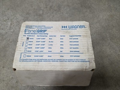 (Box of 10) Wagner Glass Systems Panel grip PG 2472 for 9/16" Glass ...