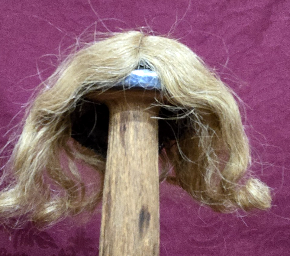 Antique Human Hair Strawberry Blonde Doll Wig | eBay