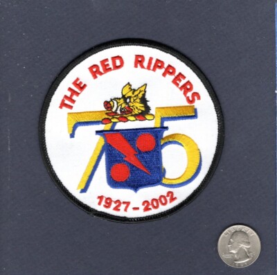 VFA-11 VF-11 RED RIPPERS 75th Anniversary 2002 F-14 TOMCAT Navy ...