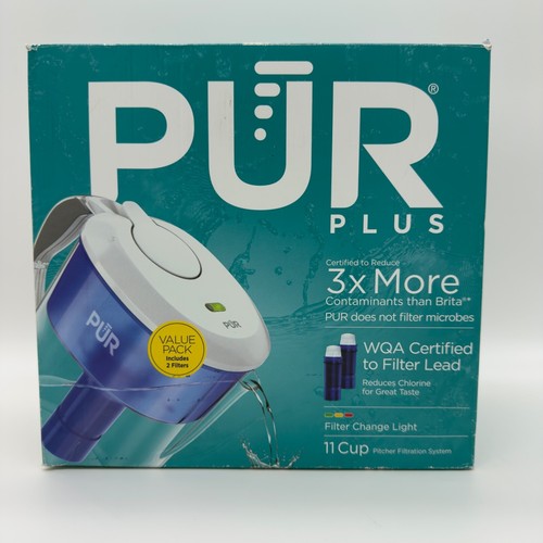 PUR Plus 11-Cup Water Filtration Pitcher LED Light Filters Lead | eBay