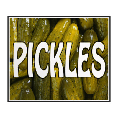 Decal Stickers Pickles Restaurant Food Bar Vinyl Store Sign Label ...
