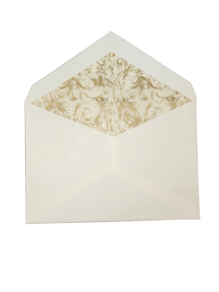 Crane's Vintage Cotton Ecru Stationary Envelopes Gold Leaf Lined Lot X ...