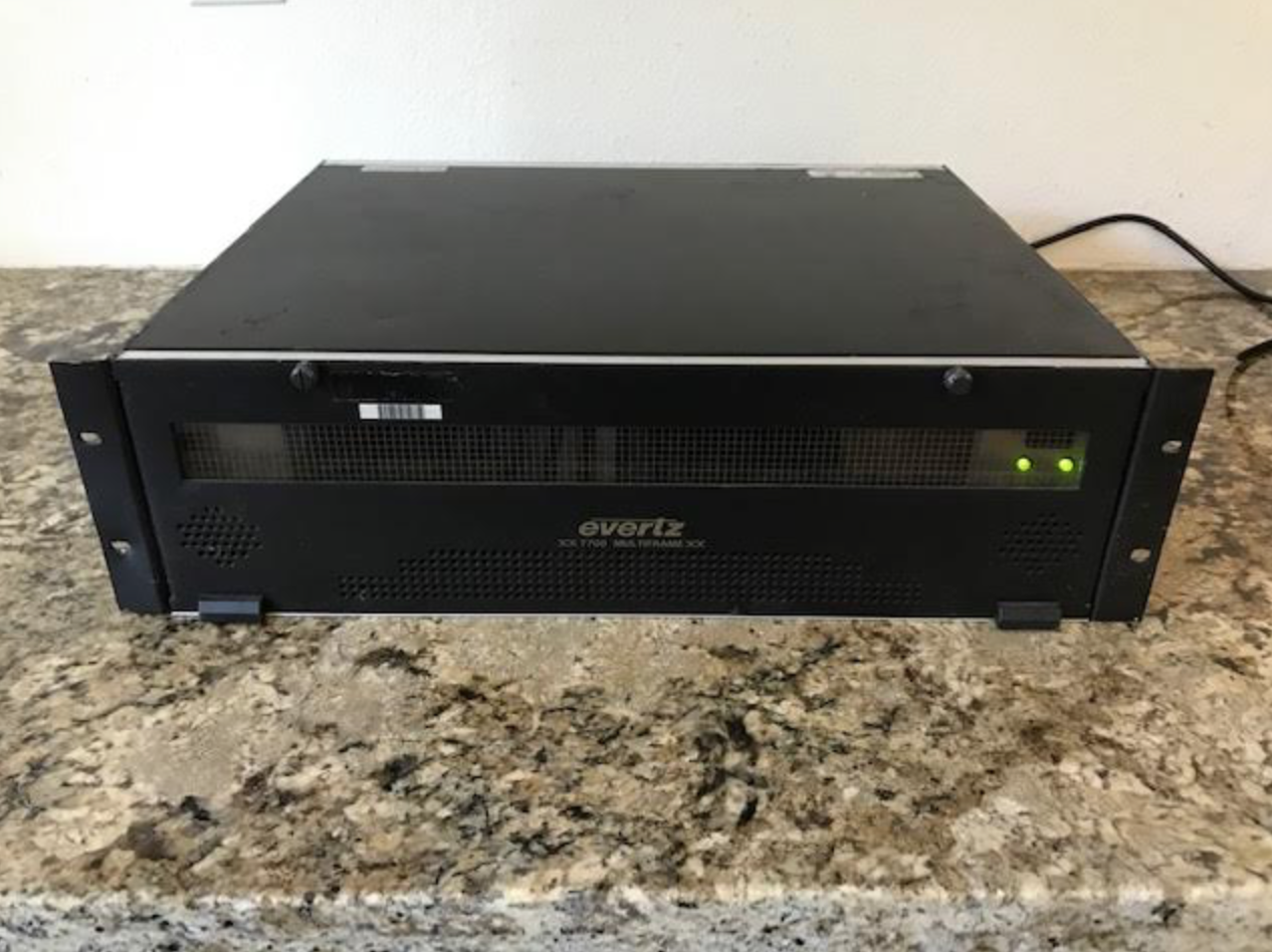 Evertz 7700FR-C 7700 MultiFrame Chassis with (1) AC Power Supply | eBay
