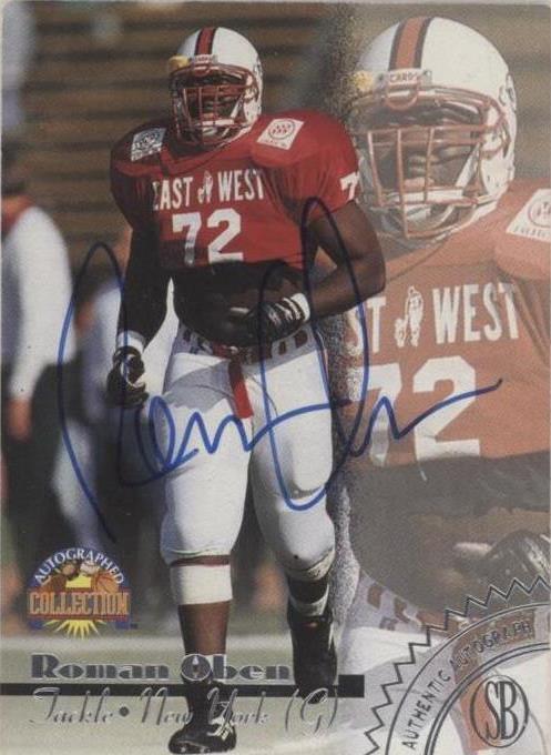 1996 Score Board Autographed Collection - Autographs Roman Oben (AU, RC ...