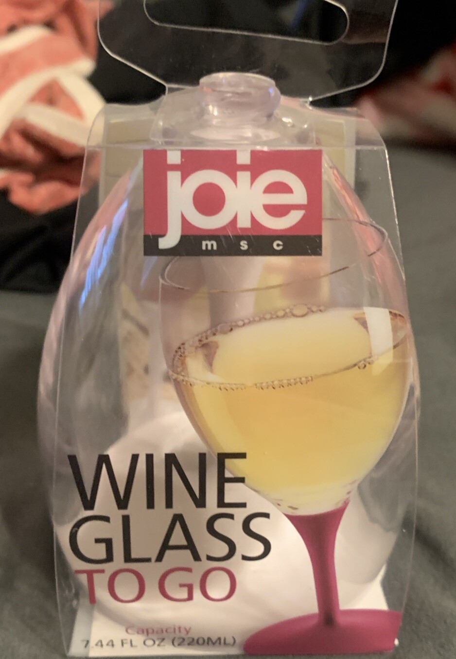 Wine Glass To Go Joie Compact Personal Travel Party Vino Cup 7.44oz ...