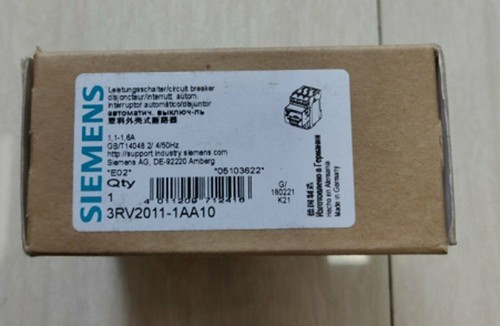SIEMENS 3RV2011-1AA10 Circuit Breaker New One 3RV2 011-1AA10 | eBay