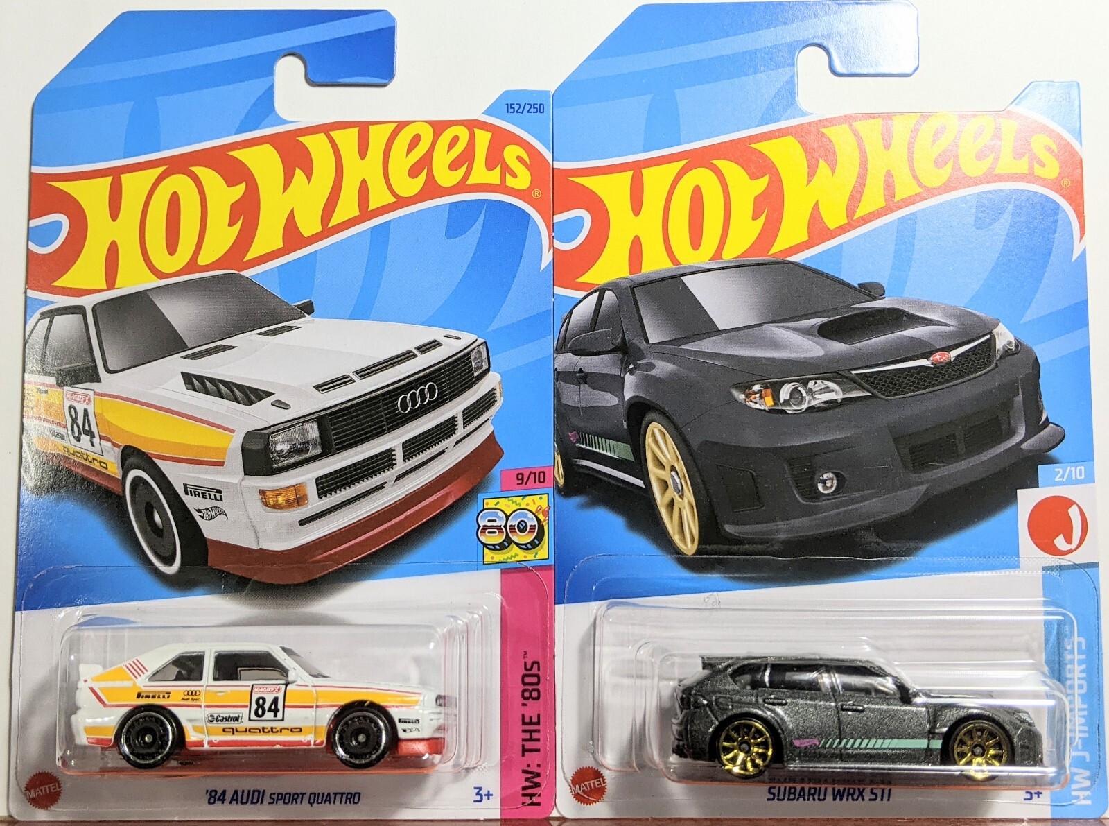 Hot Wheels Subaru WRX STi Gray J-Imports & '84 Audi Sport Quattro The ...