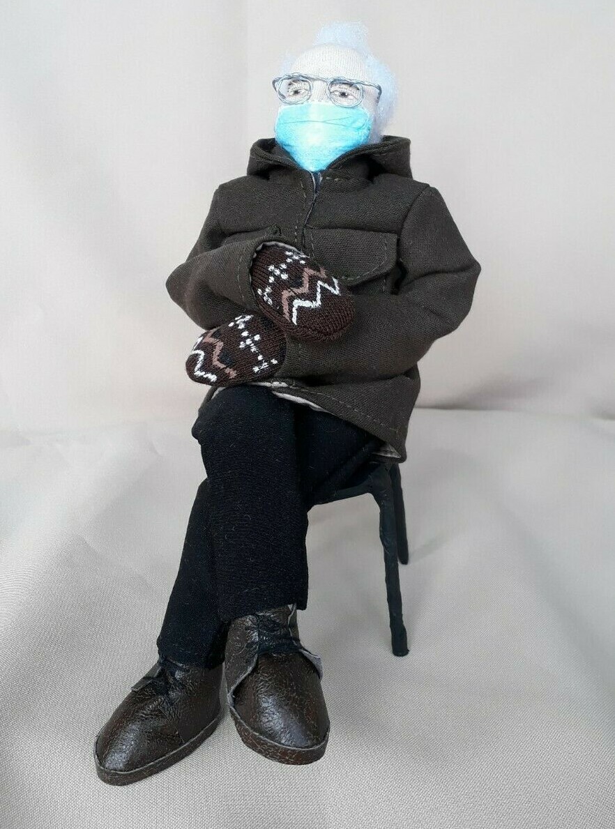 Bernie Sanders Inauguration Doll, Bernie Sanders Meme, cold Bernie with ...